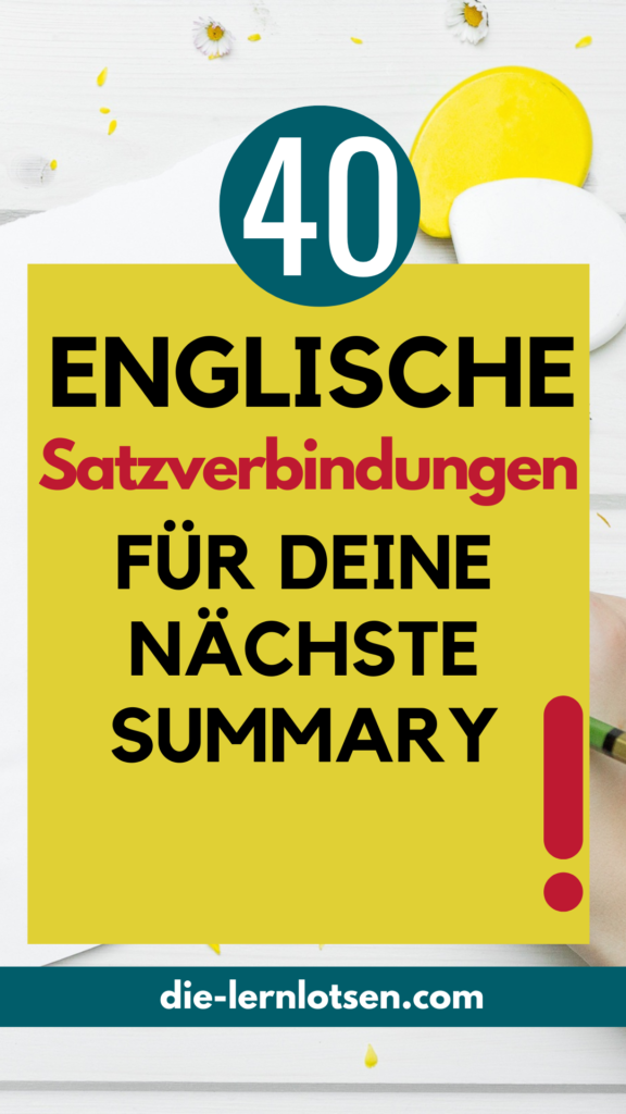 Connectives: 40 englische Satzverbindungen für deine nächste Summary